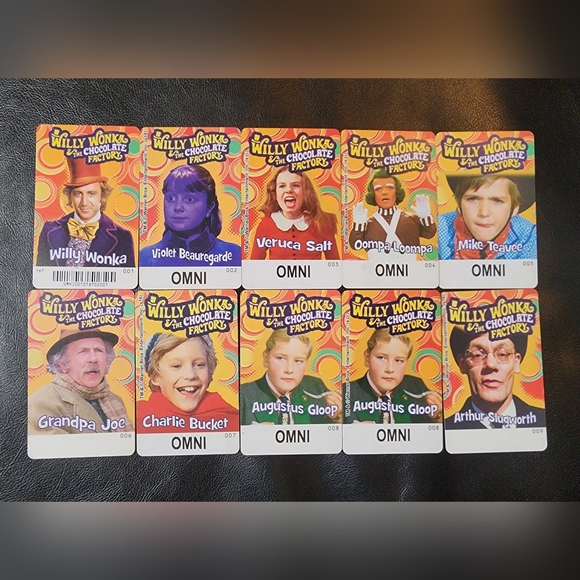 Warner Bros. | Toys | Willy Wonka The Chocolate Factory Complete Set ...
